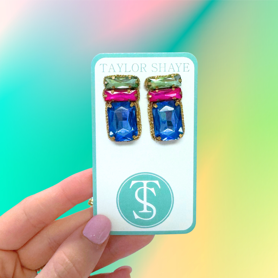 Crystal Gem Studs – Taylor Shaye Designs