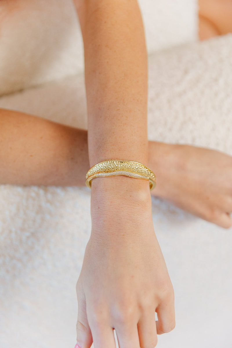 Gold Chunky Bangles – Taylor Shaye Designs