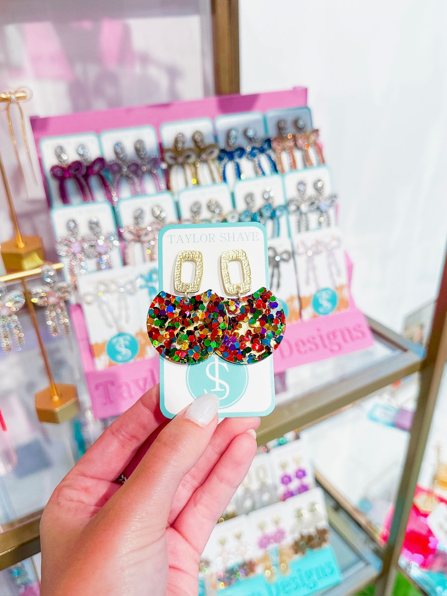 Iris Acrylic Oval Drops – Taylor Shaye Designs