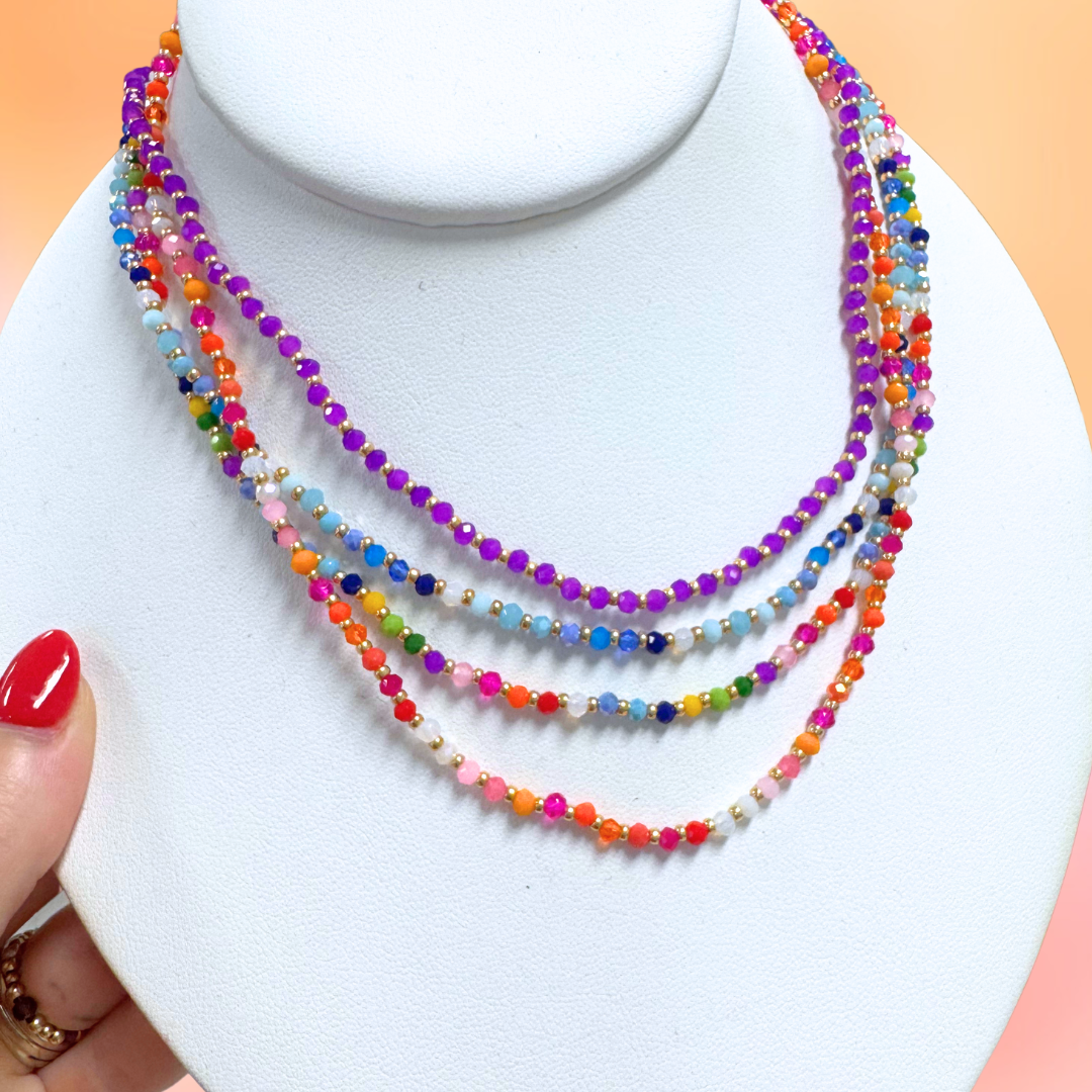 Colorful Beaded Necklace – Taylor Shaye Designs