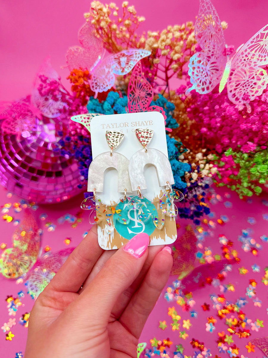 Rainbow Flake Layla Drops – Taylor Shaye Designs