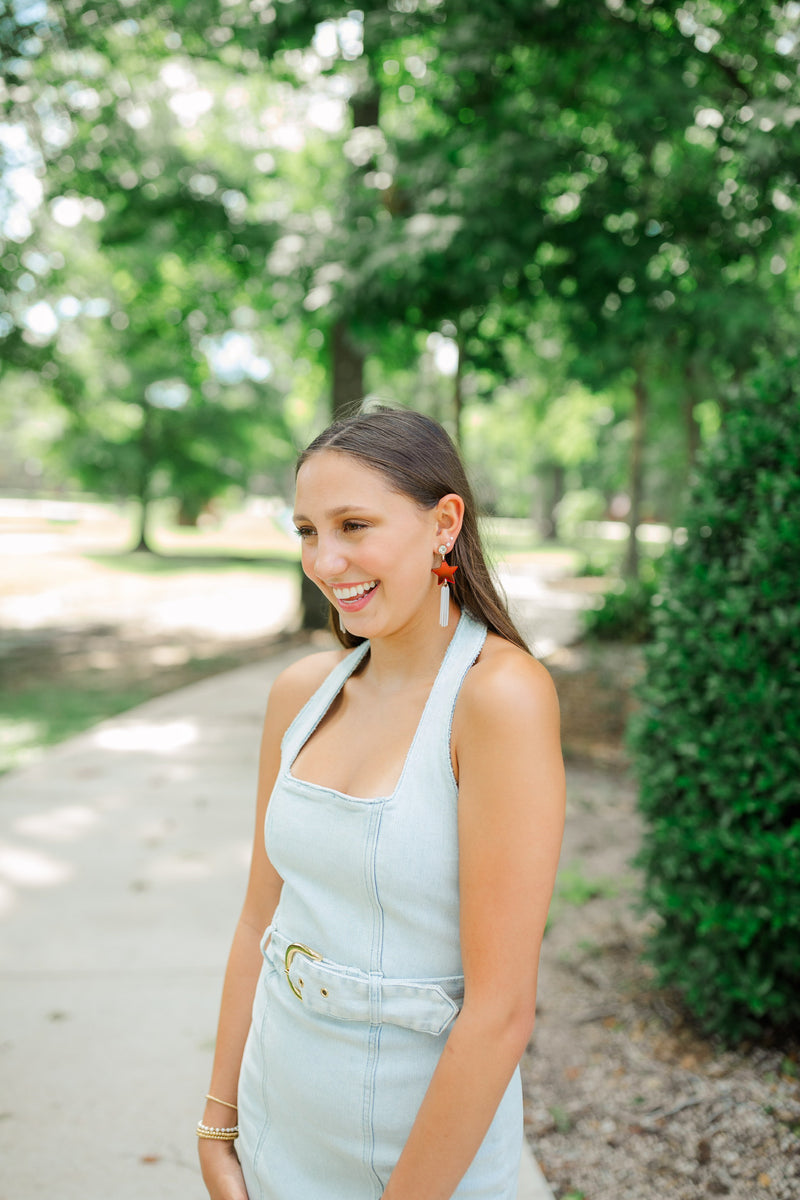 Maroon Star Chain Tassels – Taylor Shaye Designs