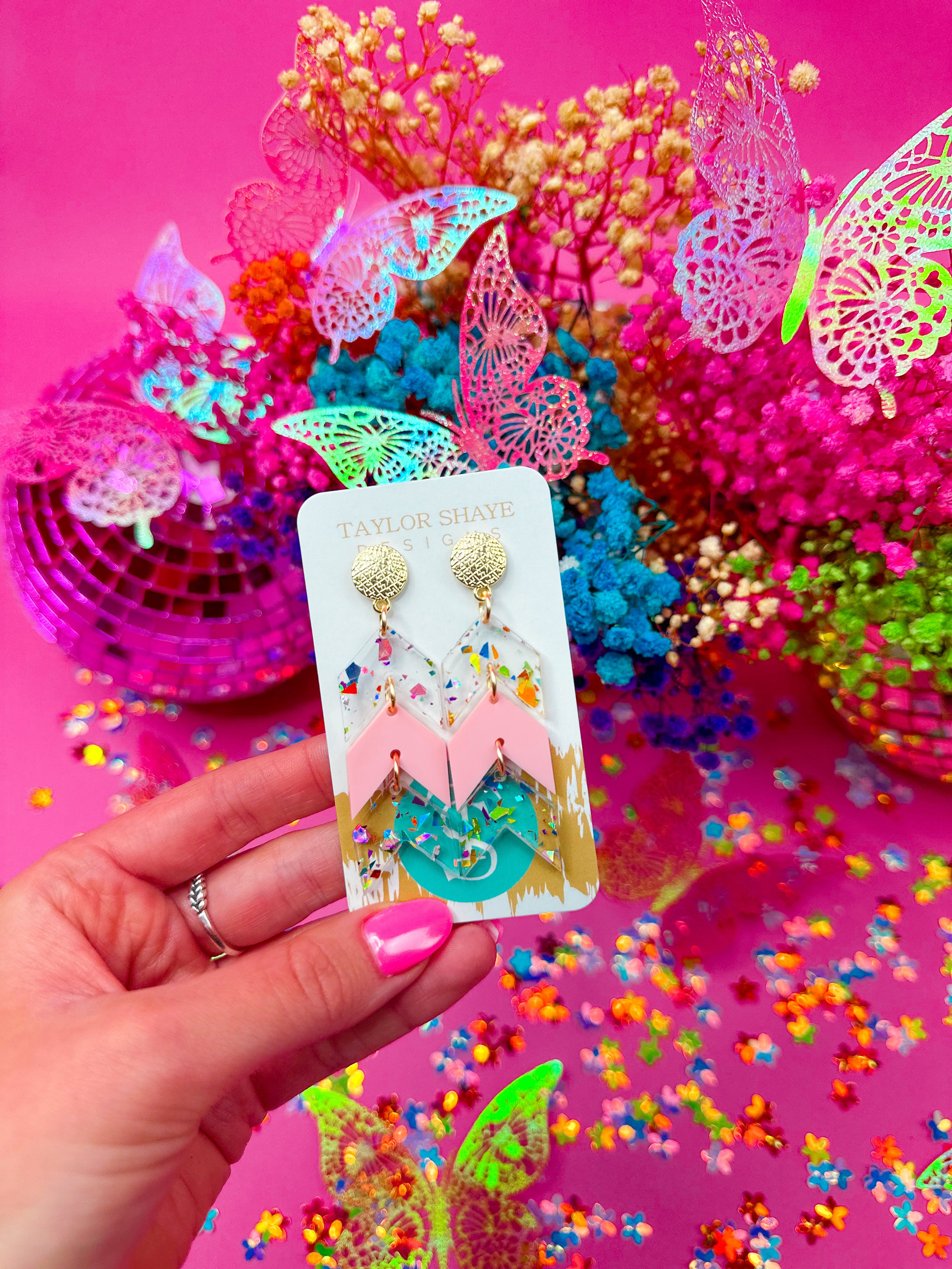 Rainbow Flake Mix Kensington Drops – Taylor Shaye Designs