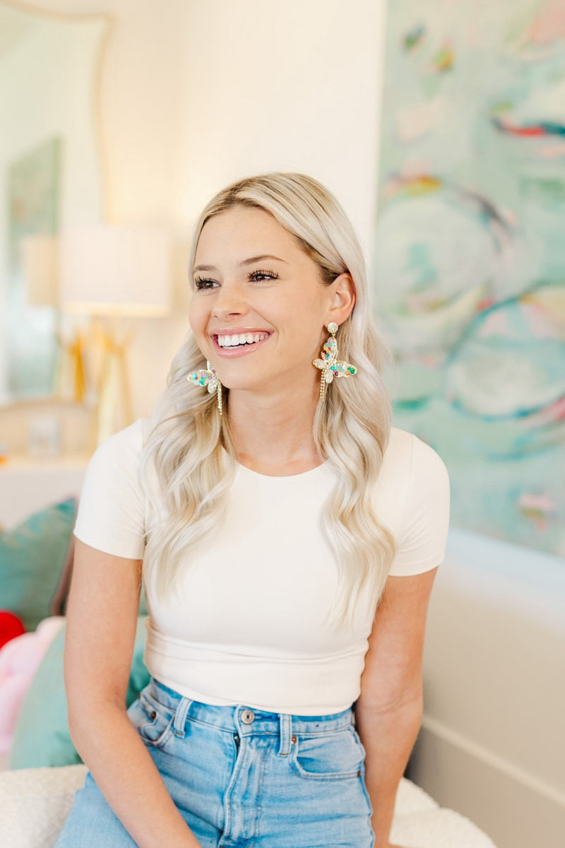 Lilliana Lightweight Butterfly Drops – Taylor Shaye Designs