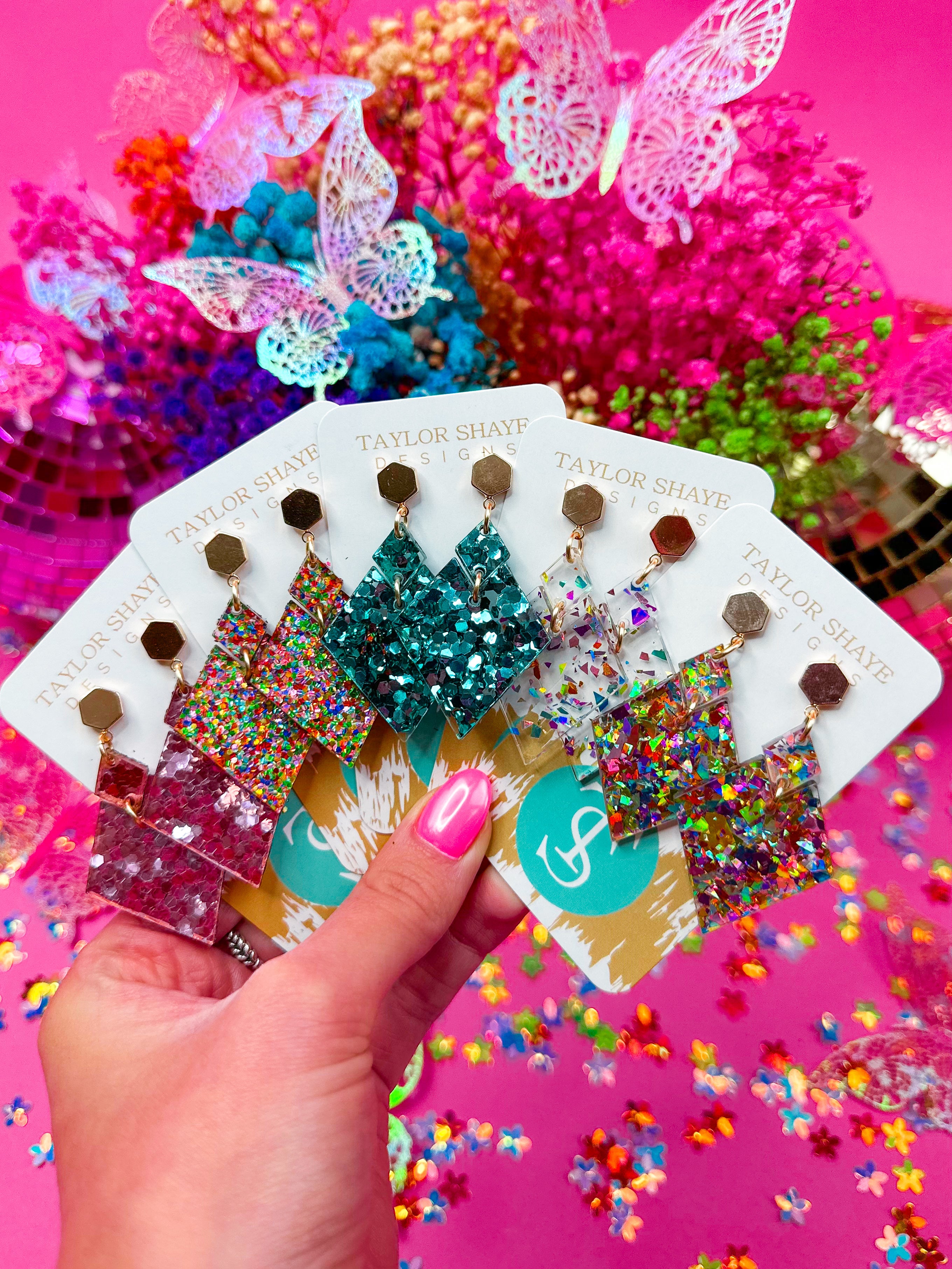 Confetti Remi Drops – Taylor Shaye Designs