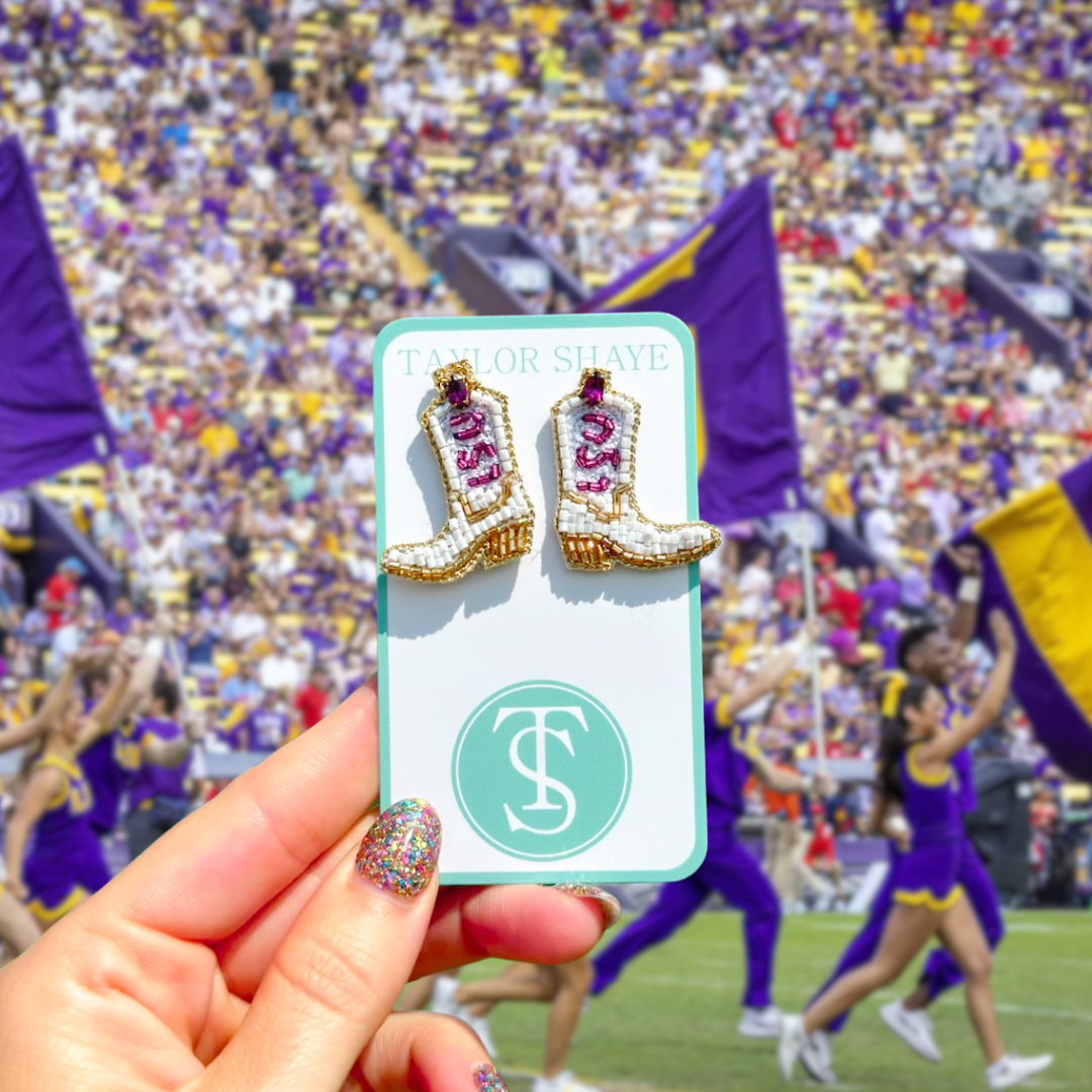 LSU Boot Stud – Taylor Shaye Designs