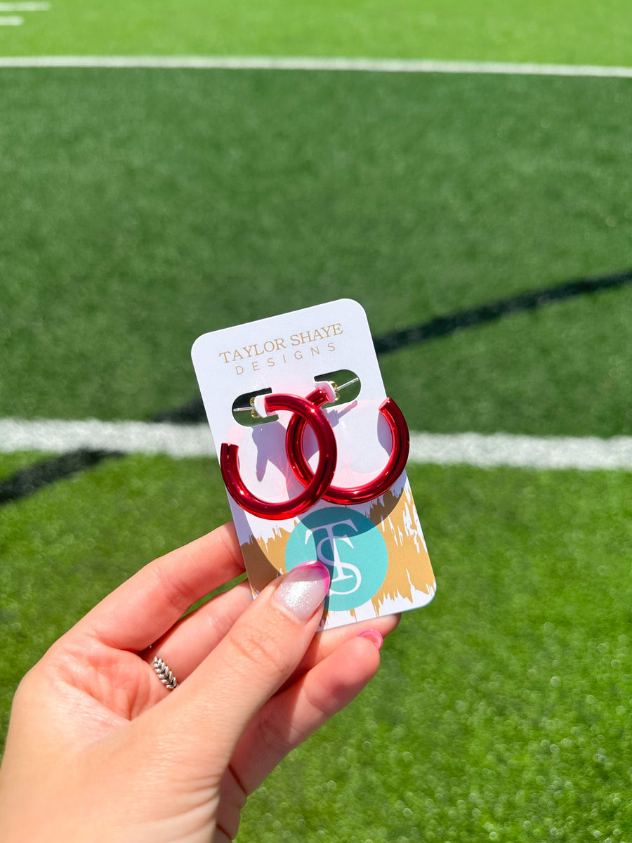 Gameday Metallic Hoops – Taylor Shaye Designs