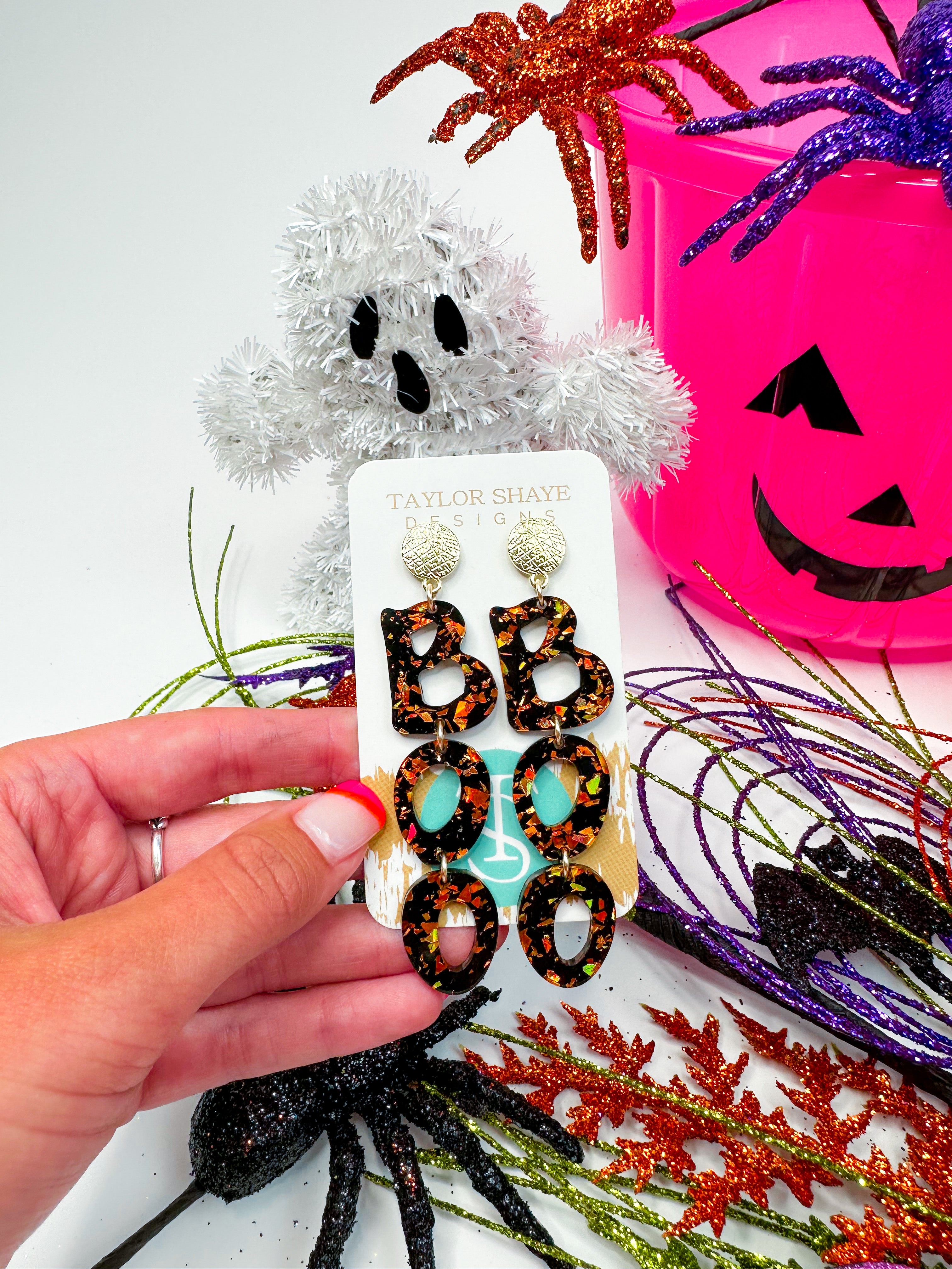 Boo Acrylic Drops – Taylor Shaye Designs