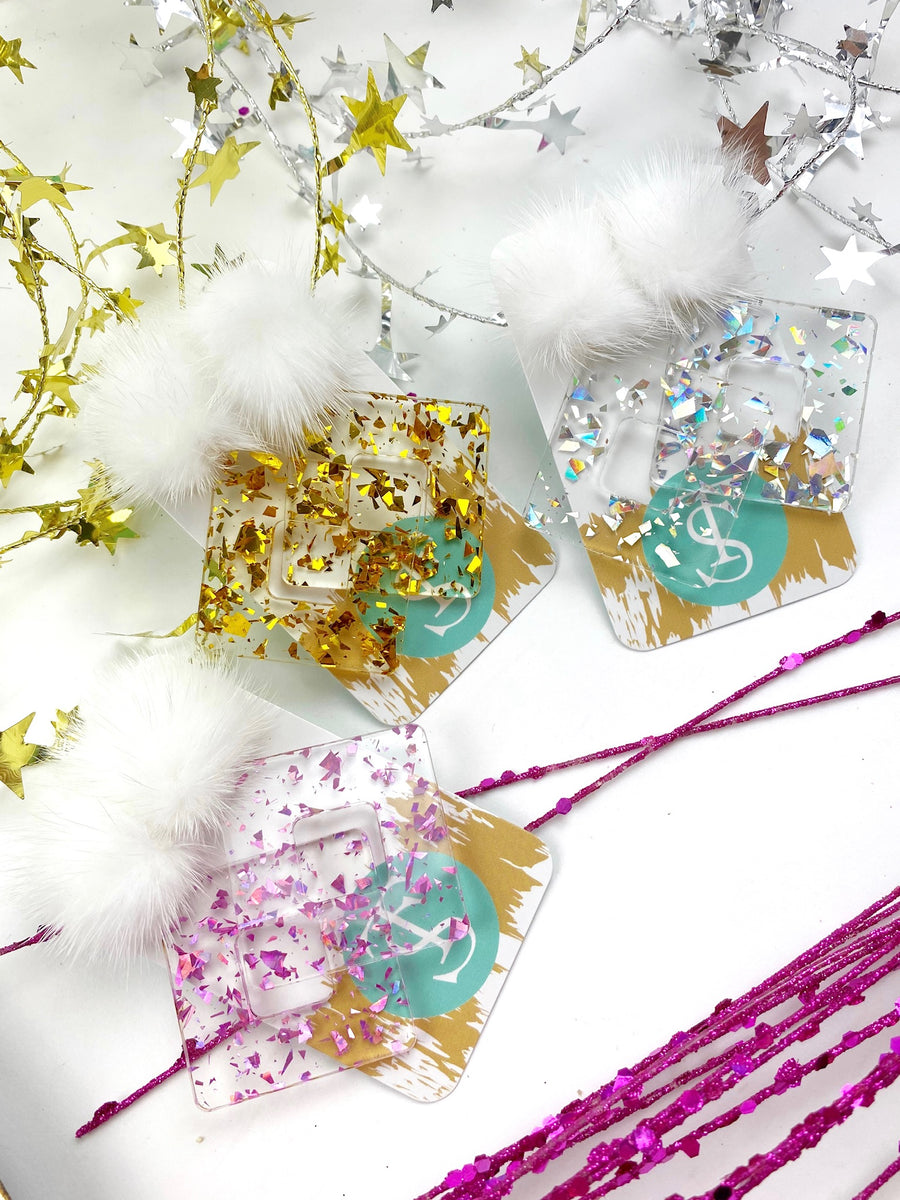 Acrylic Flake Diamond Drops – Taylor Shaye Designs