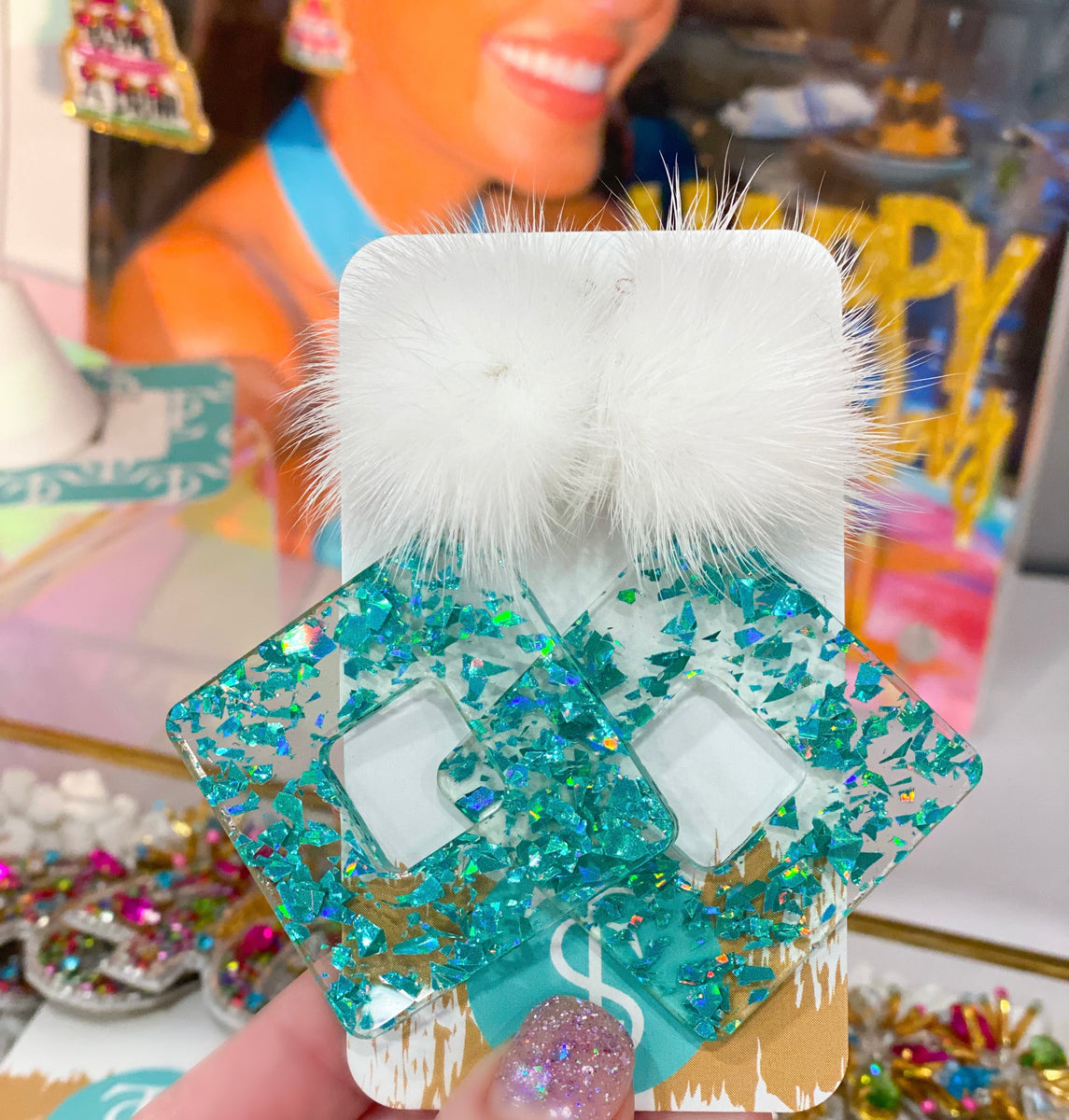 Acrylic Blue Flake Diamond – Taylor Shaye Designs